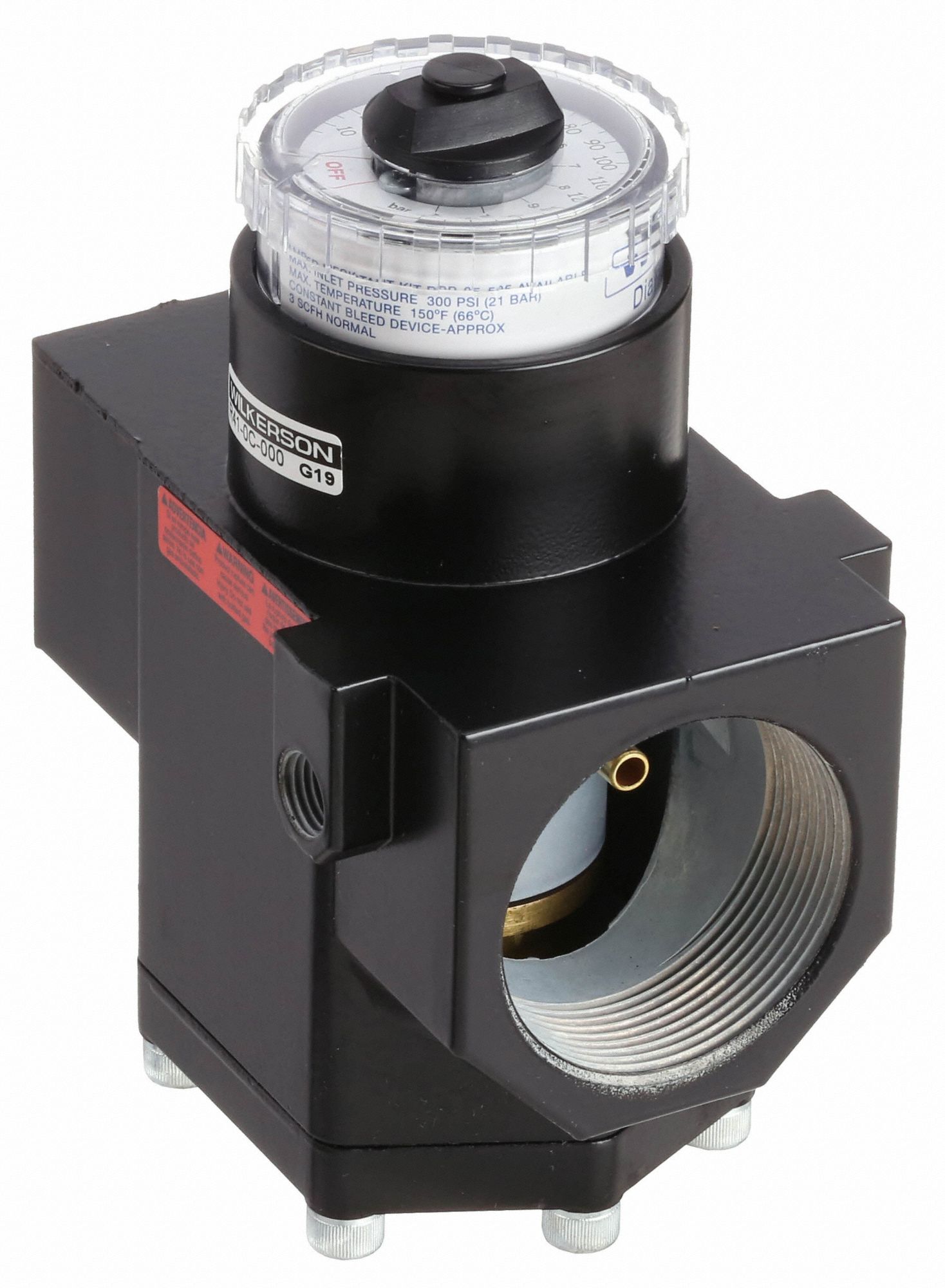WILKERSON Dial Compressed Air Regulator - 44D092|R41-0C-000 - Grainger