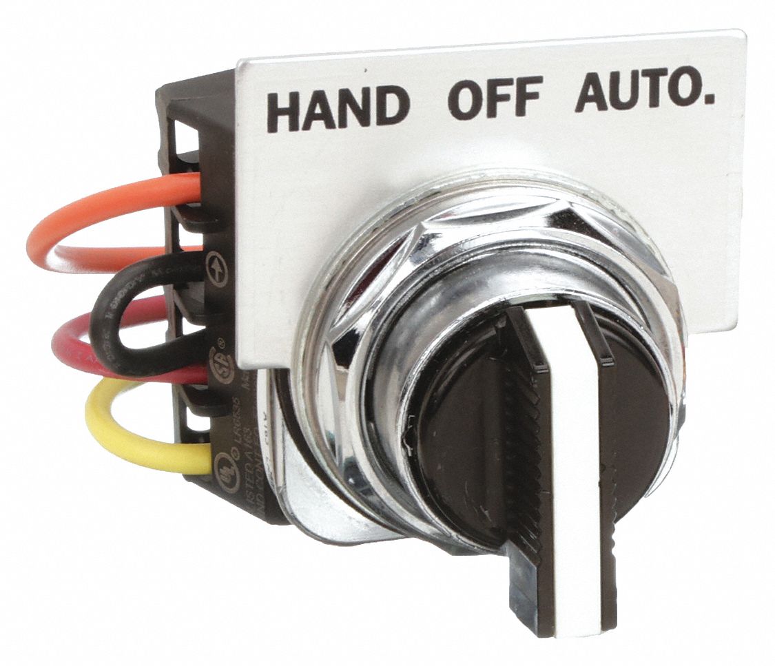 SIEMENS, Hand/Off/Auto, Selector Switch, Selector Switch Kit - 44F392 ...