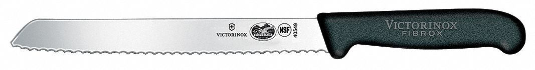 VICTORINOX, Wavy Edge, 8 in Overall Lg, Bread Knife - 44F647|5.2533.21 ...