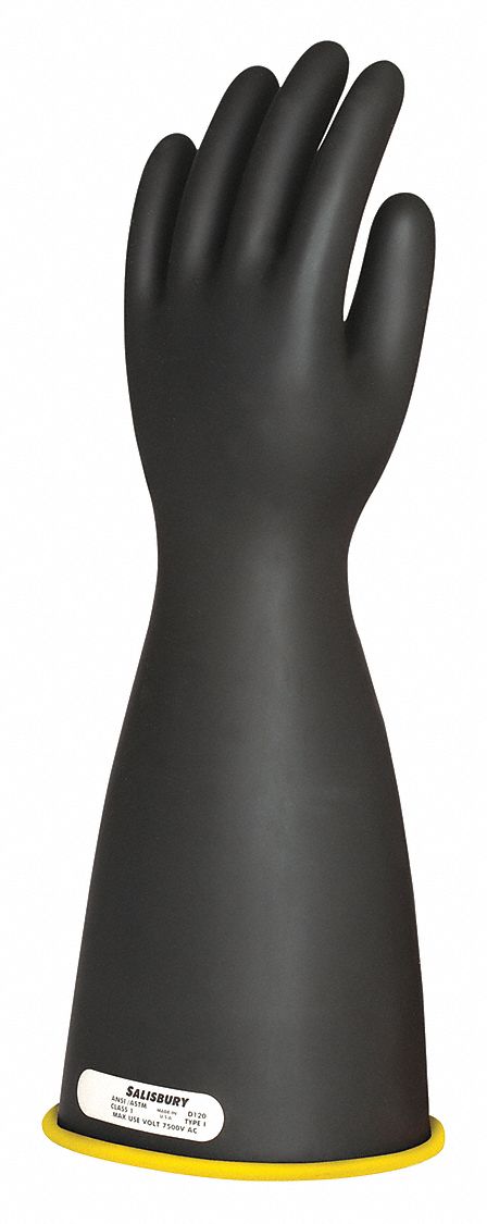 7500V AC/11250V DC, 16 in Glove Lg, Electrical Insulating Gloves ...