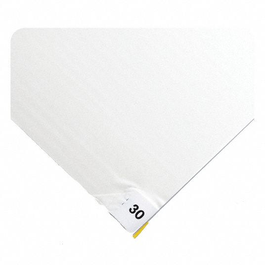 Clean Room Mat,60 Sheets,18x36in - 44GT73|095.18X36WH-CS60 - Grainger