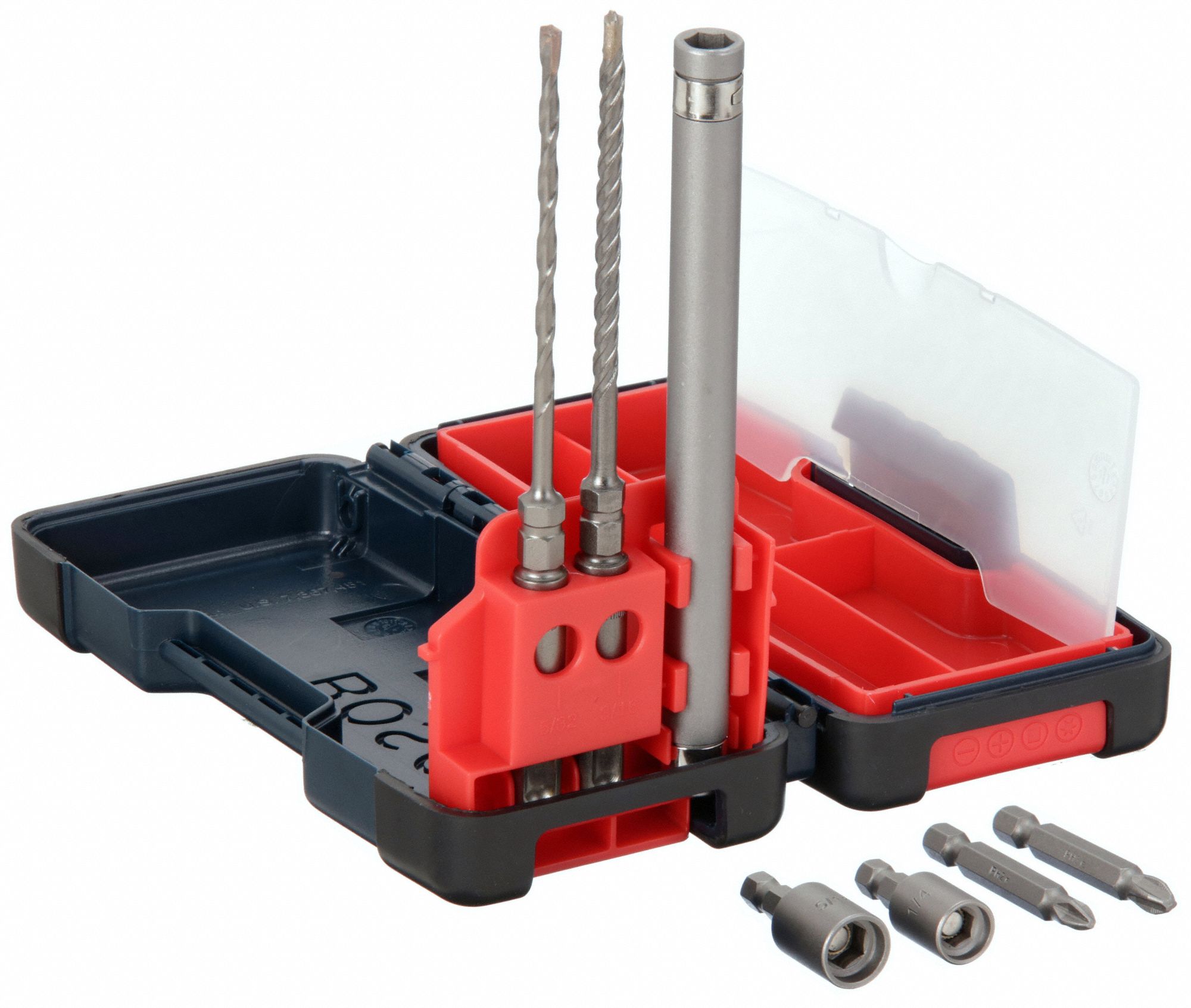 BOSCH, 3/16 in_5/32 in Drill Bit Size, 7 in Overall Lg, Installation ...