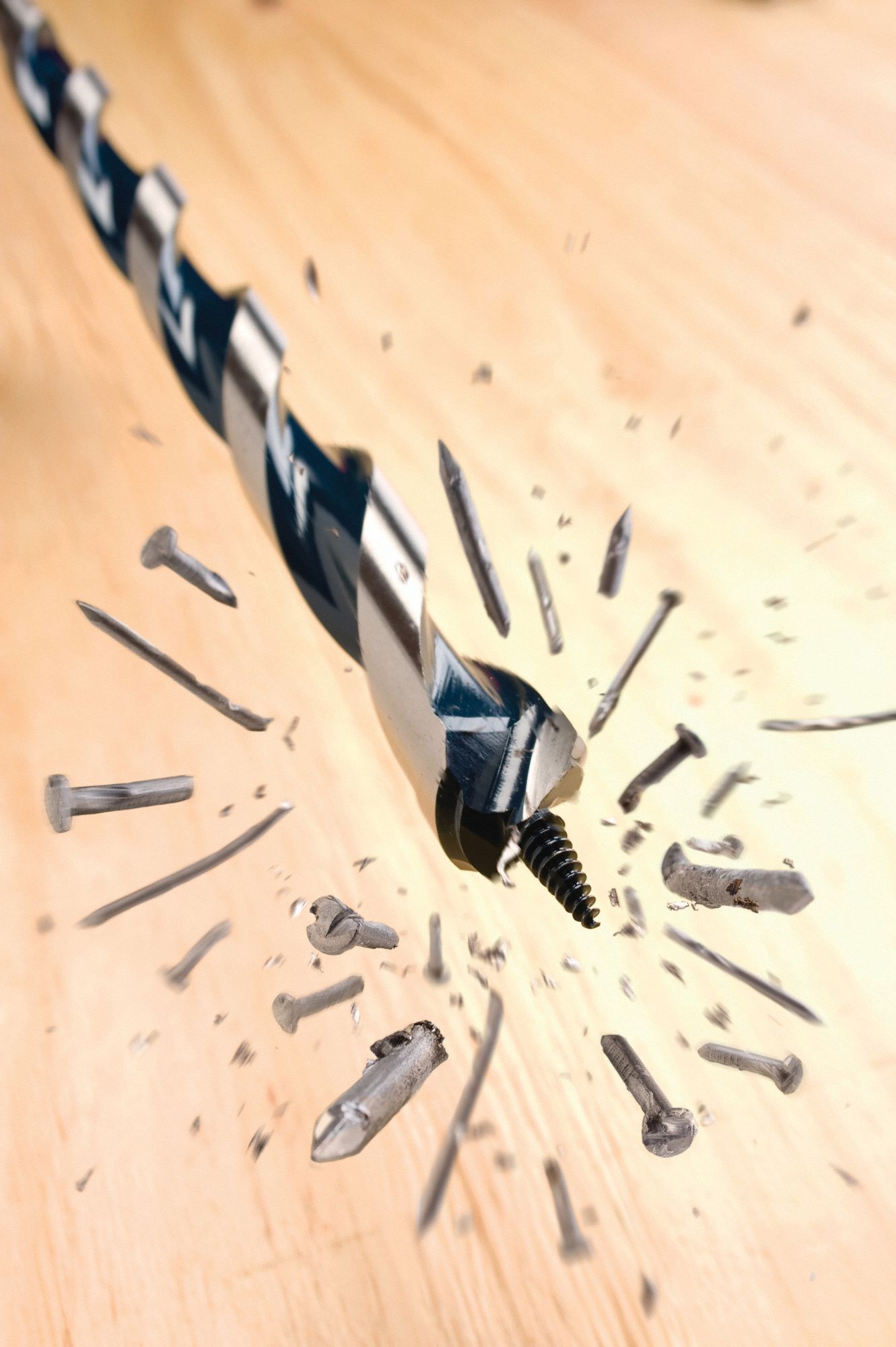 BOSCH Hybrid Drill Bit: 3/8 in Drill Bit Size, 13 in Overall Lg, Hex ...