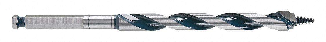 BOSCH Hybrid Drill Bit: 1/2 in Drill Bit Size, 7 1/2 in Overall Lg ...