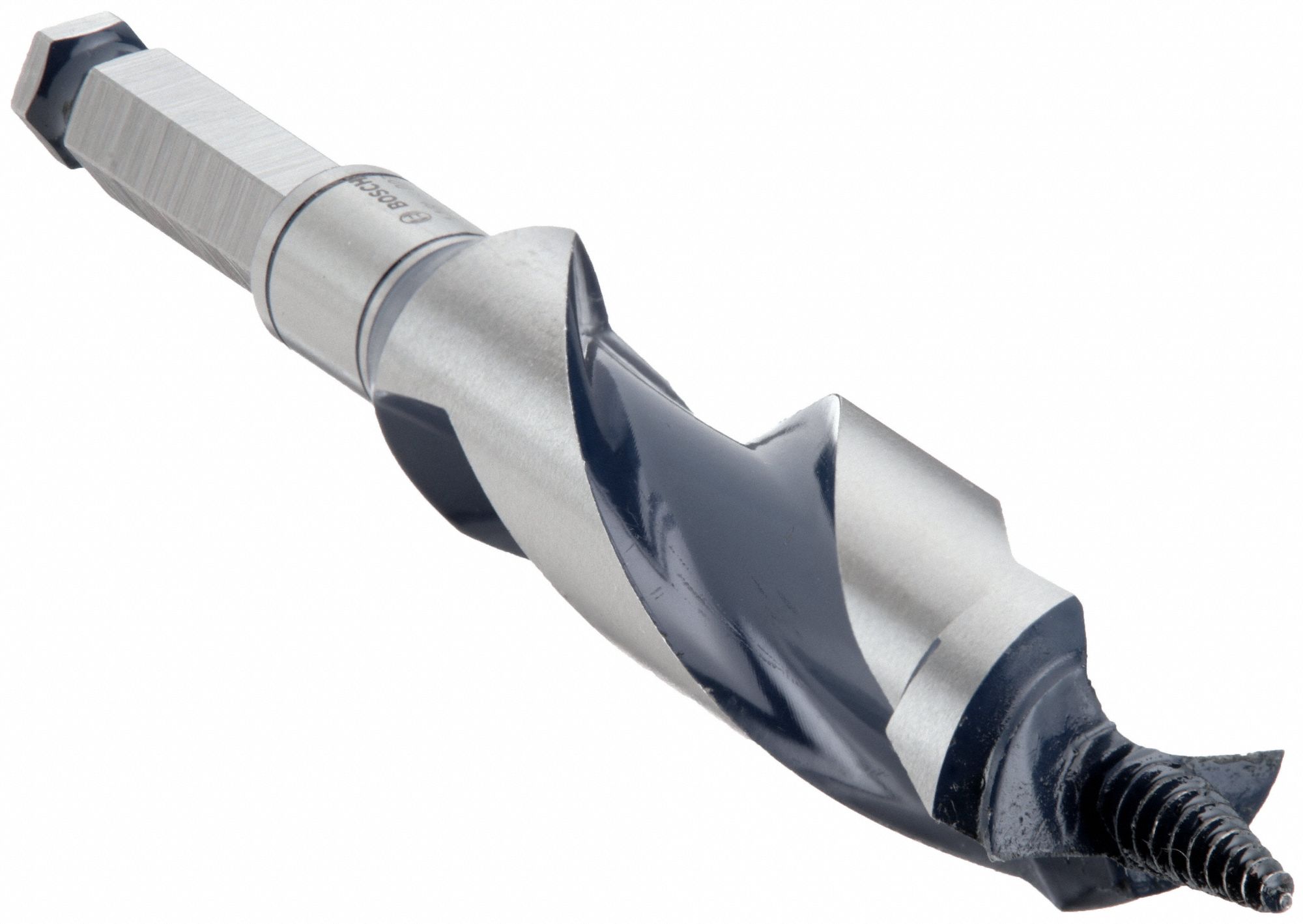 BOSCH, 1 1/2 in Drill Bit Size, 7 1/2 in Overall Lg, Auger Drill Bit ...