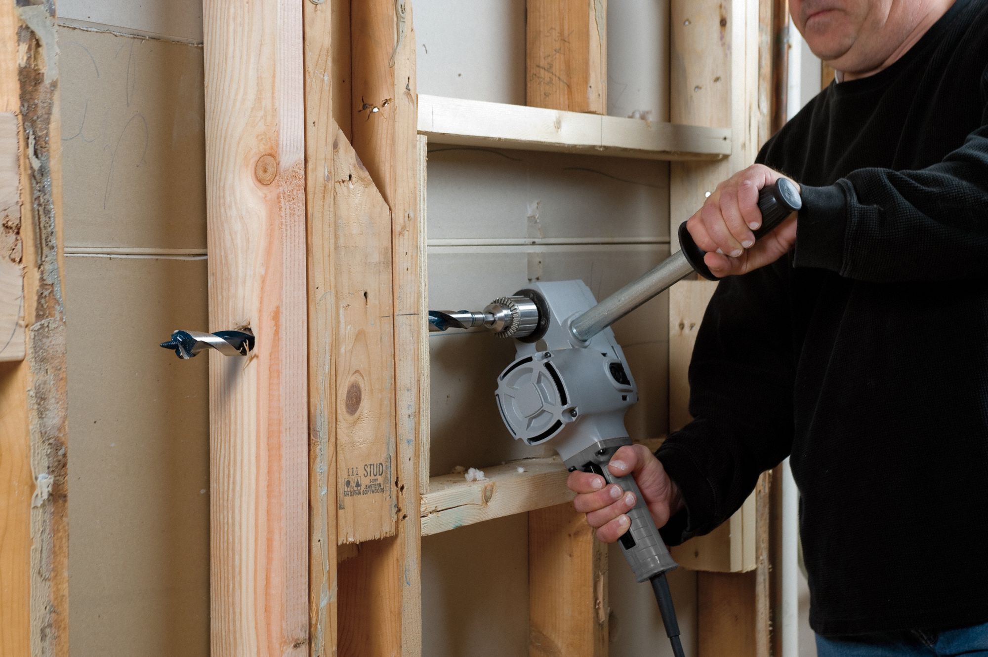 BOSCH Hybrid Drill Bit: 9/16 in Drill Bit Size, 17 1/2 in Overall Lg ...