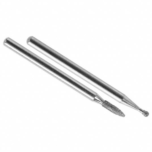DREMEL, Ball/Tapered, 1/8 in Head Wd, Abrasive Point Set - 44K768|7150 ...