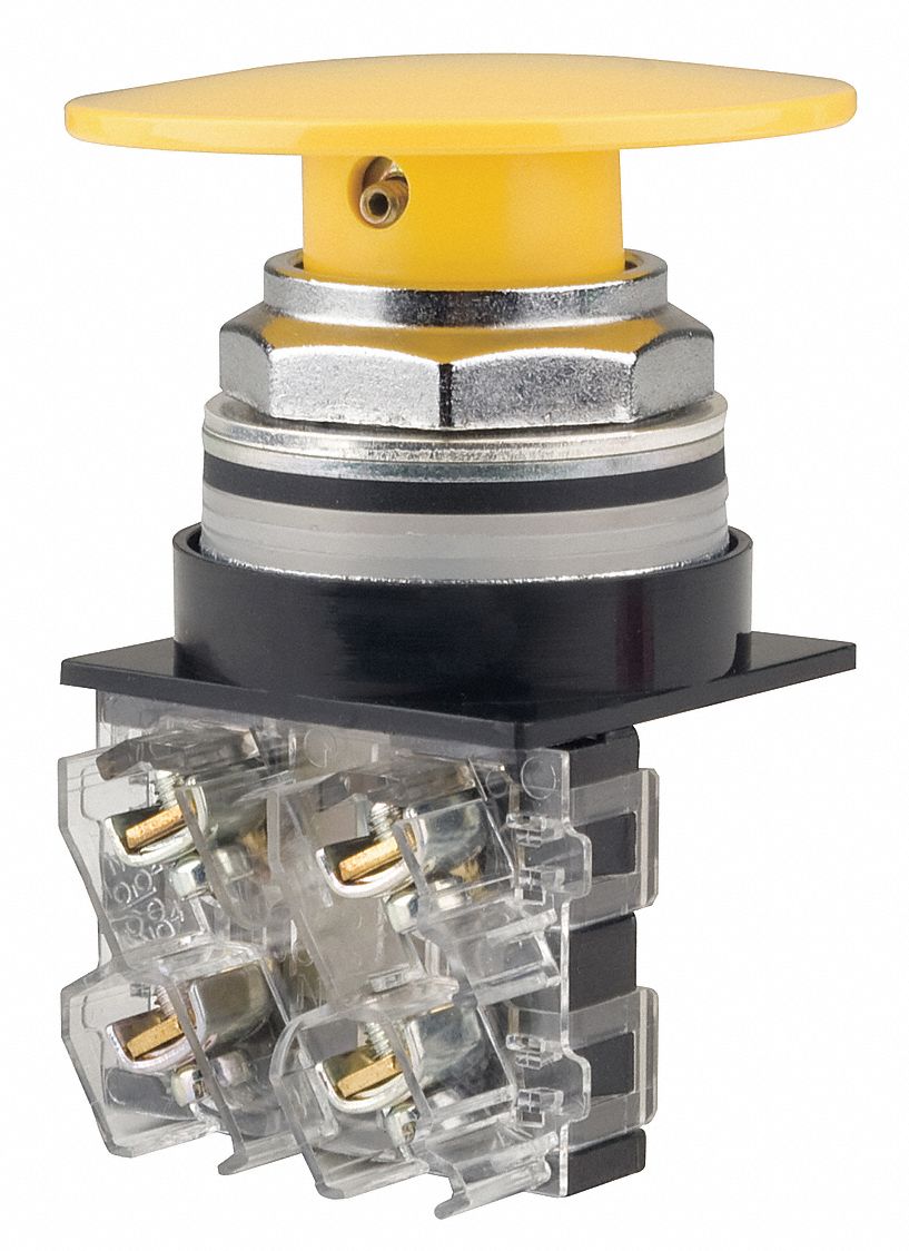 GE, Mushroom Head Profile, Metallic, Mushroom Head Push Button - 22PN58 ...