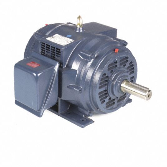 General Purpose Motor, 15 HP, 3-Phase, Nameplate RPM 1180, Voltage 230/ ...