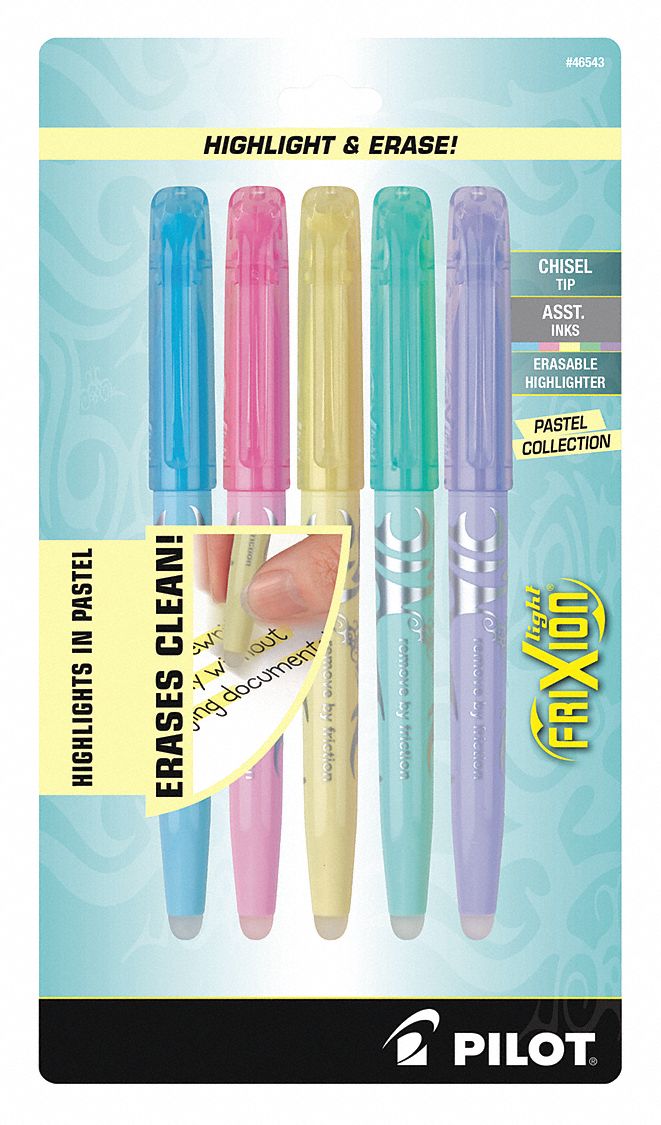 PILOT, Blue/Green/Pink/Purple/Yellow, Assorted, Highlighter - 44NM31 ...