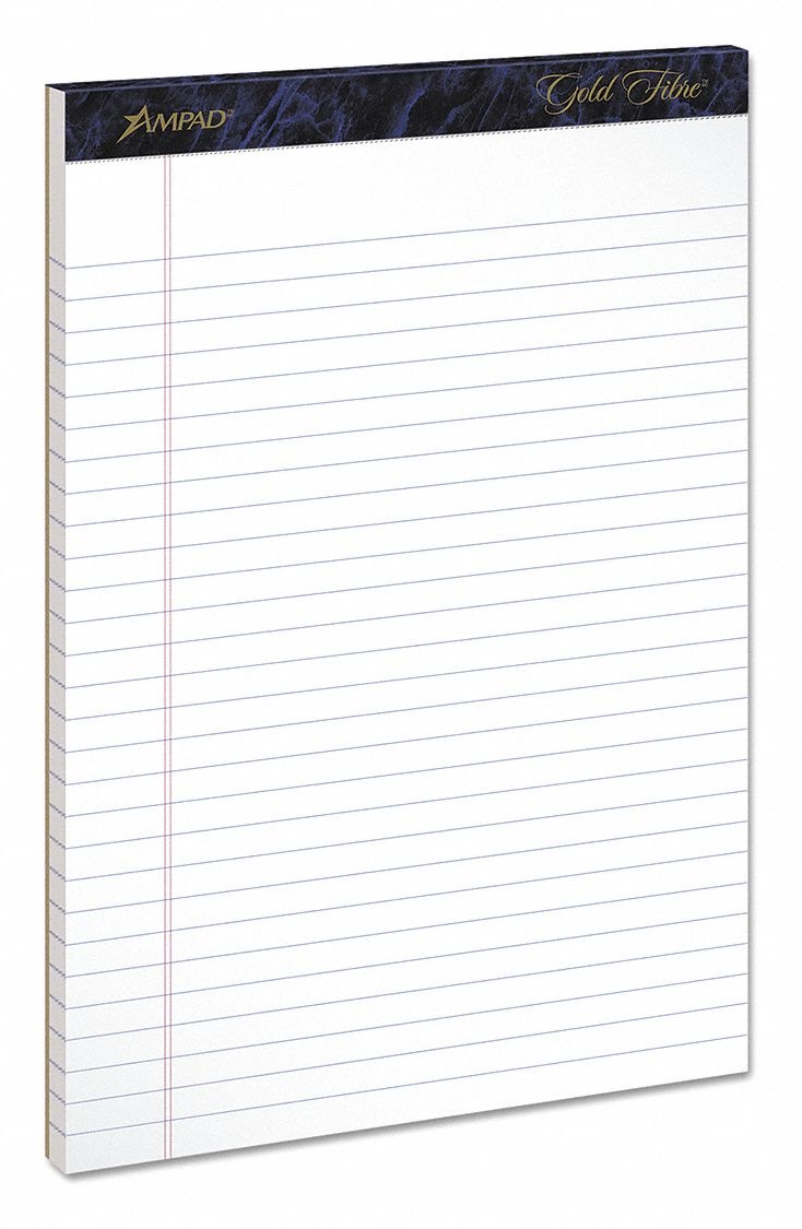 AMPAD, 4, PK, Legal Pad,White,PK4 - 44NY19|20-031 - Grainger