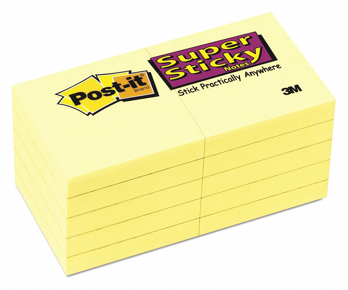 POST-IT, Pad,Post-It,2"X2",PK10 - 44NZ42|62210SSCY - Grainger