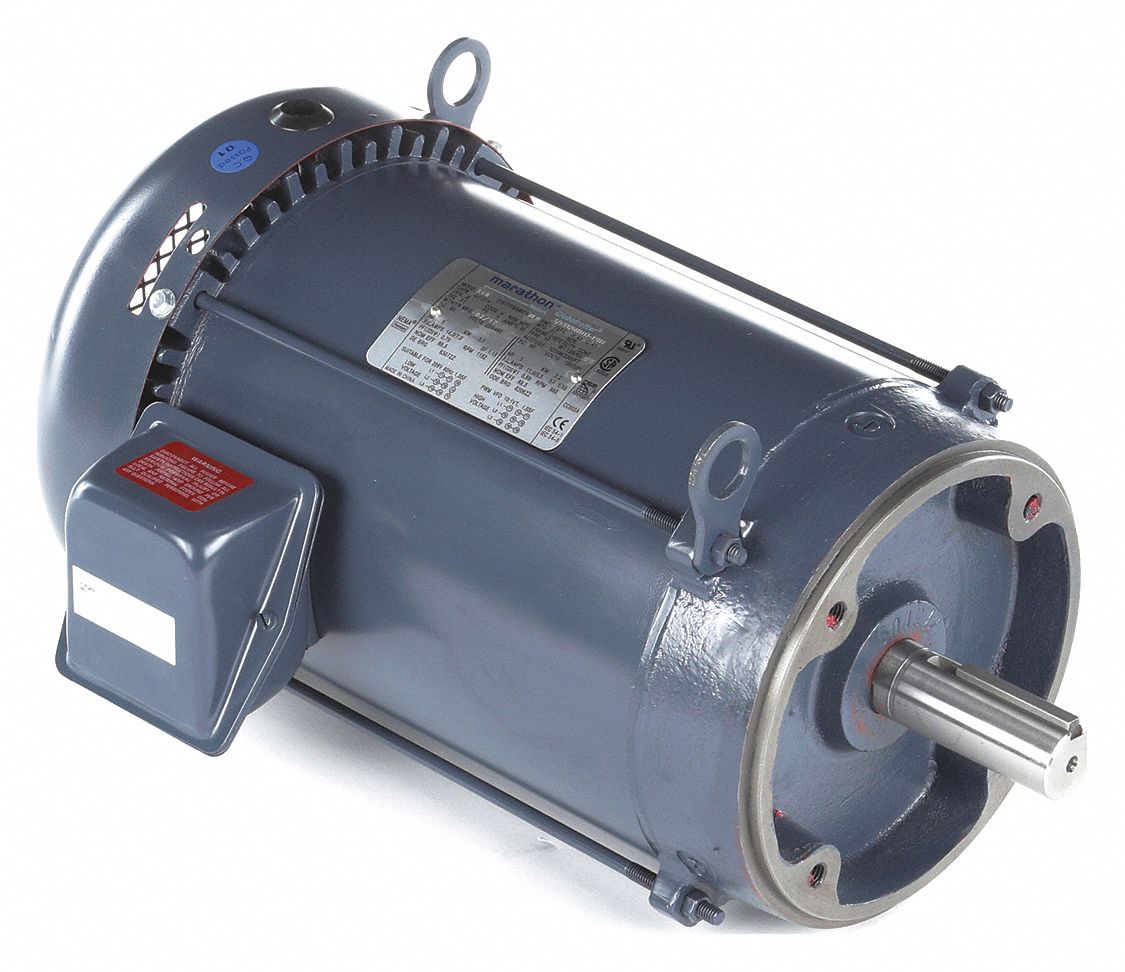 MARATHON MOTORS, Totally Enclosed Fan Cooled, C-Face Mount, General ...
