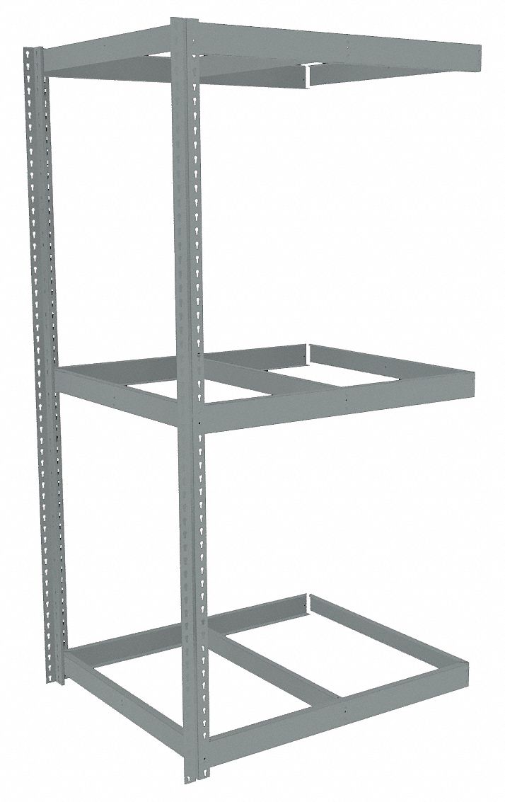 TENNSCO Boltless Shelving: Add-On, Heavy-Duty, 48 in x 30 in, 84 in ...