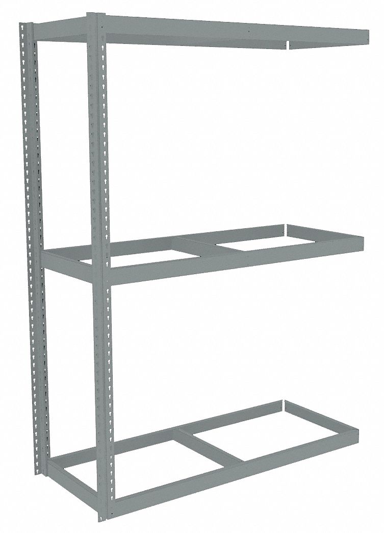 TENNSCO Boltless Shelving: Add-On, Heavy-Duty, 60 in x 18 in, 84 in ...