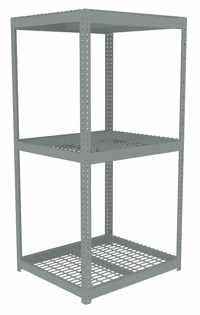TENNSCO, Starter, Heavy-Duty, Boltless Shelving - 44P321|ZLC7-4830S-3W ...