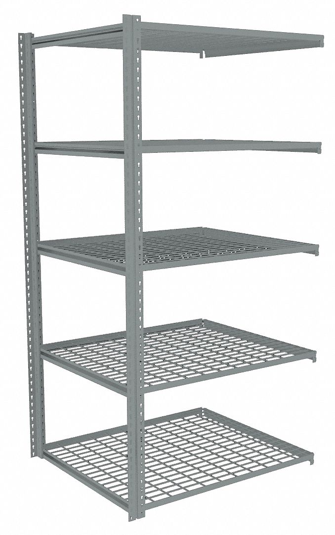 TENNSCO, Add-On, Light-Duty, Boltless Shelving - 44P754|ZA7-4236A-5W ...