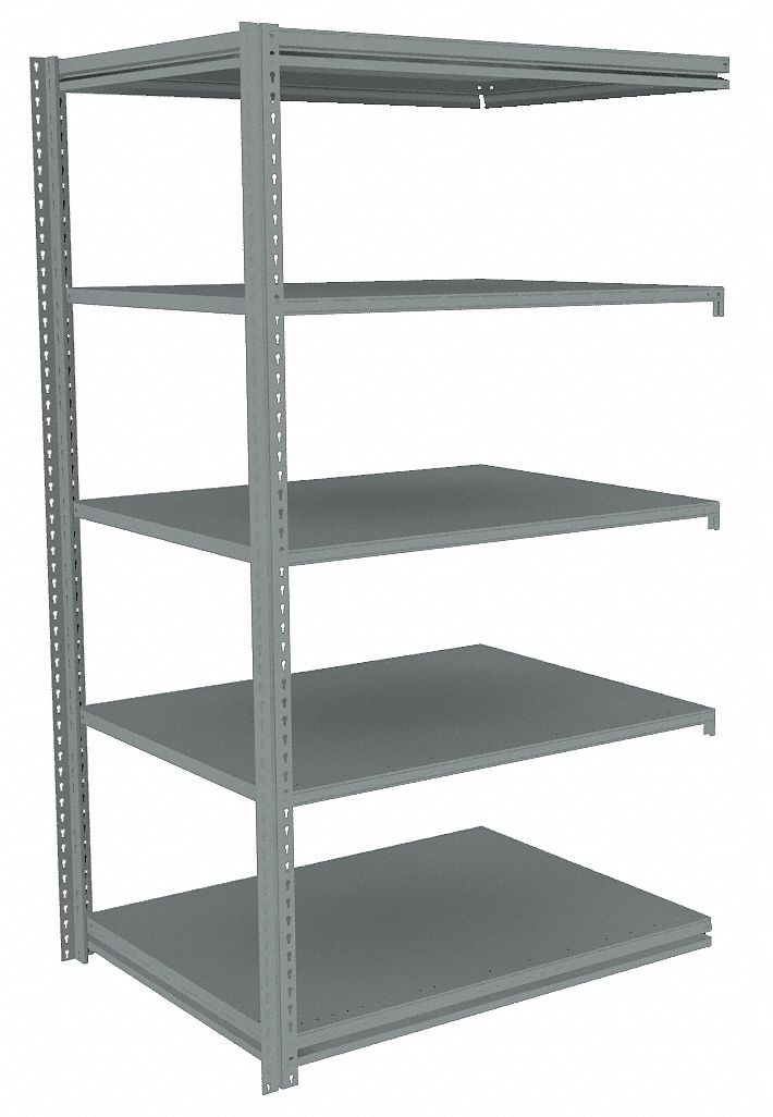 TENNSCO Boltless Shelving: Add-On, Light-Duty, 36 in x 36 in, 84 in ...