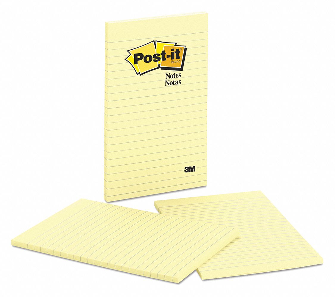 POST-IT, Pad,Postit 5"X8"Memo,PK2 - 44PA30|663YW - Grainger