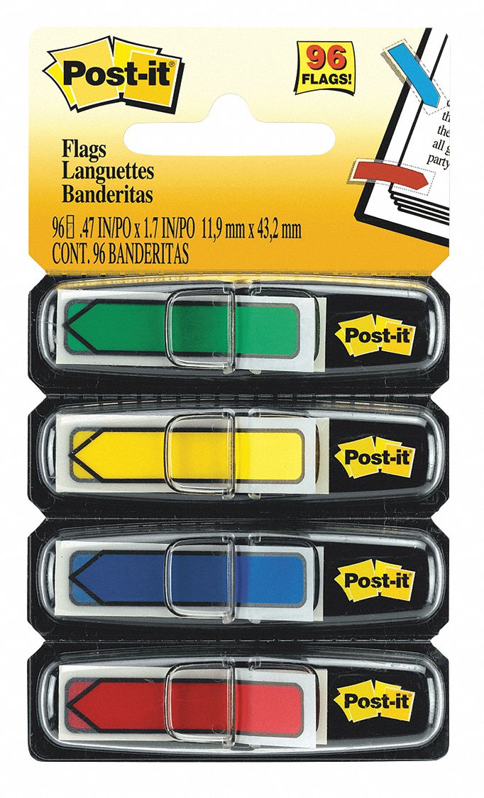 POST-IT, Flag,Arrow,Assortd,PK96 - 44PA84|684ARR3 - Grainger