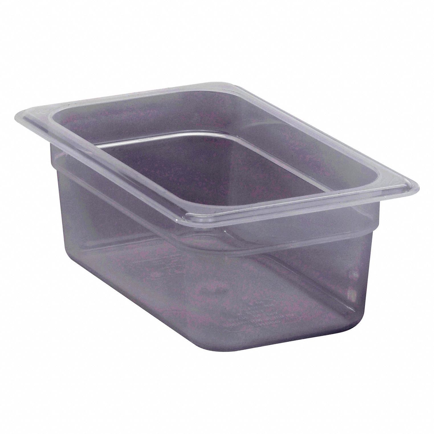 CAMBRO, Fourth Size, Rectangular, Food Pan - 859NC3|CA44PP190 - Grainger