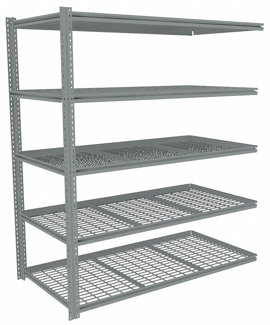 TENNSCO, Add-On, Medium-Duty, Boltless Shelving - 44R068|ZB7-7248A-5W ...