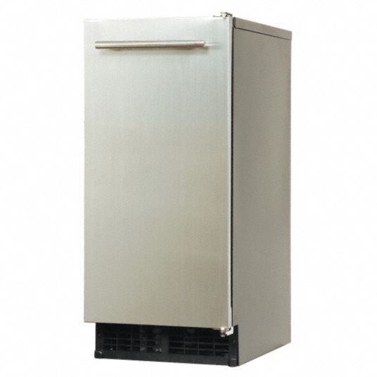 Undercounter Ice Maker, Ice Production per Day: 66 lb, 15 in W X 33 3/4 ...