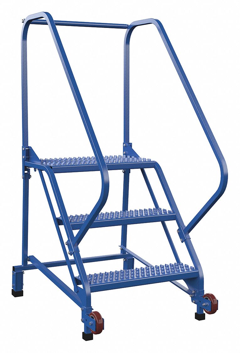VESTIL LADDER, TILT/ROLL, 3-STEP/50 ° /RAIL/OPEN GRIP/350 LD CAP, 29-1 ...