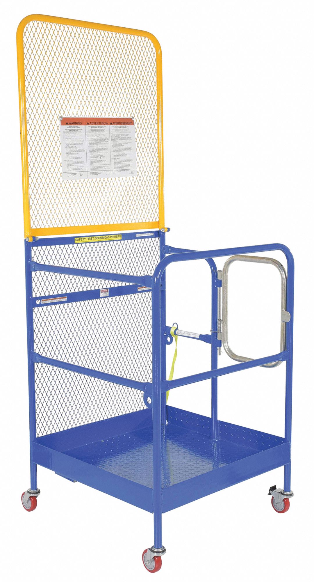 VESTIL, 1,000 lb Max Load Capacity, 7 3/4 in x 1 7/8 in, Rolling Work ...