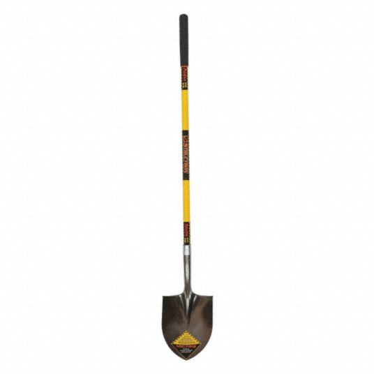 SEYMOUR MIDWEST, Round Point, Roll Step Shovel,14 Round pt.,Handle ...
