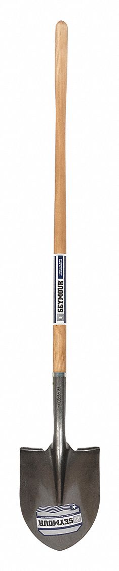SEYMOUR MIDWEST, Round Point, 16 ga Gauge, Round pt. Shovel,16 ga.,48 ...