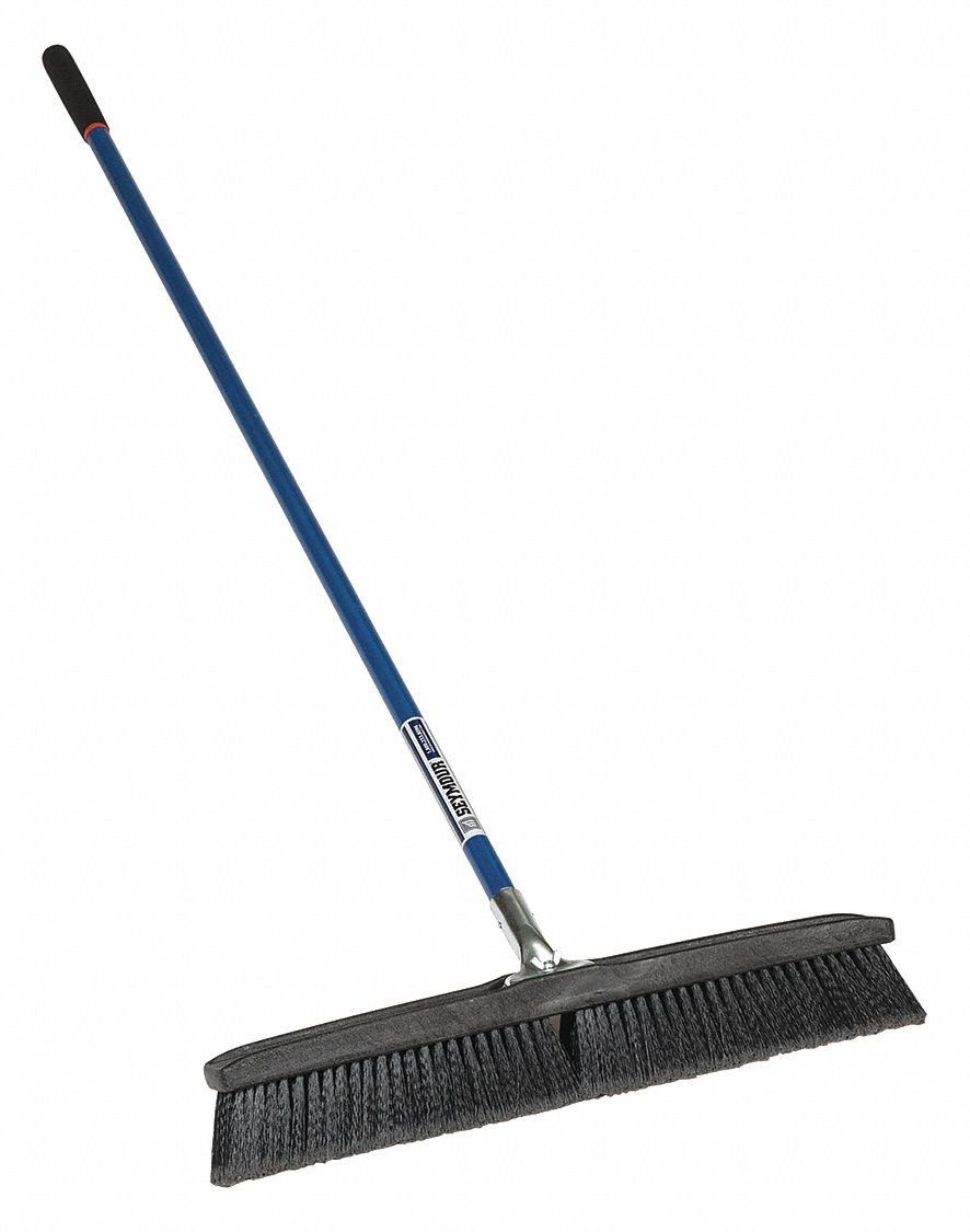 SEYMOUR MIDWEST, Push Broom,Smooth Surf,60" Blue Handle - 44VN14|82014 ...