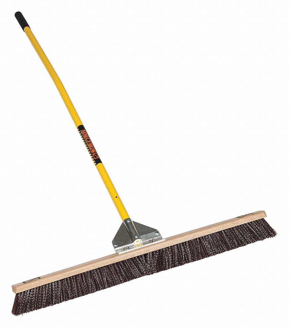Broom,36",60" Yellow Aluminum Handle - Grainger