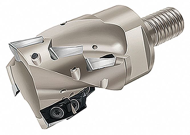 WALTER, 40 mm Max. Cutting Dia., Weldon Flat, Indexable Square Shoulder ...