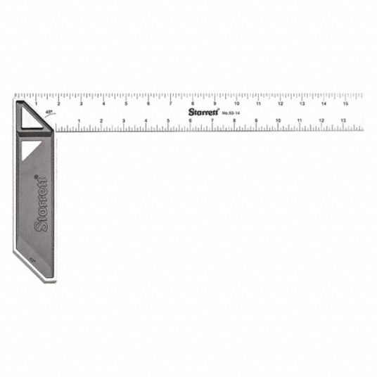 STARRETT, Stainless Carpenters Try Square, 14" - 44WG97|K53-14-N - Grainger