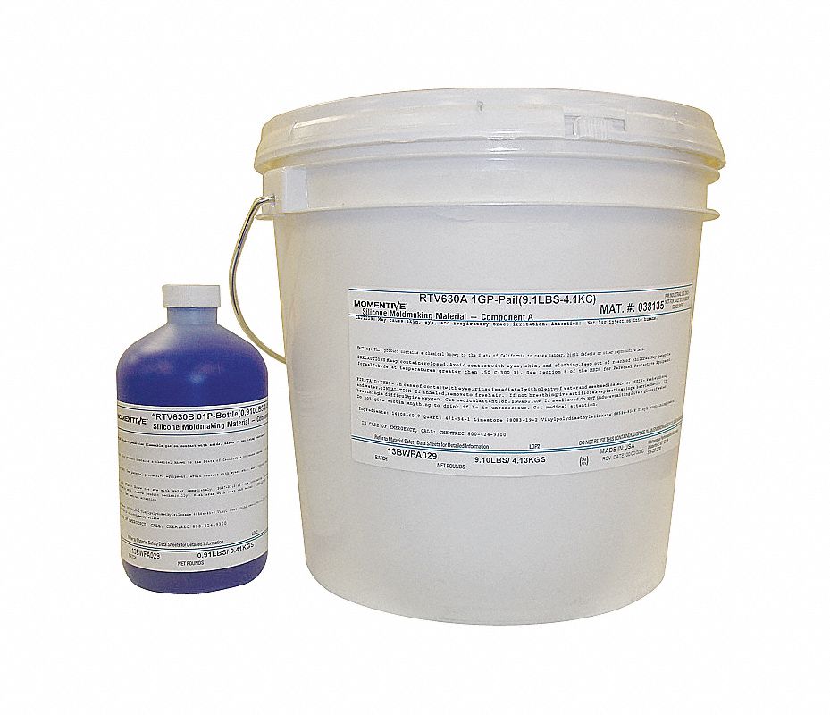 MOMENTIVE Caucho de silicona, Color Parte A Beige, Parte B Azul, PR1 ...