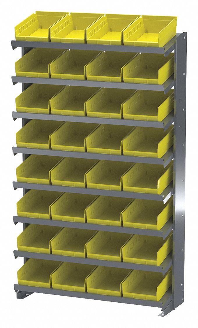 AKRO-MILS, Sided Pick Rack,12x36.75x60.25,Yellow - 44XT36|APRS150Y ...