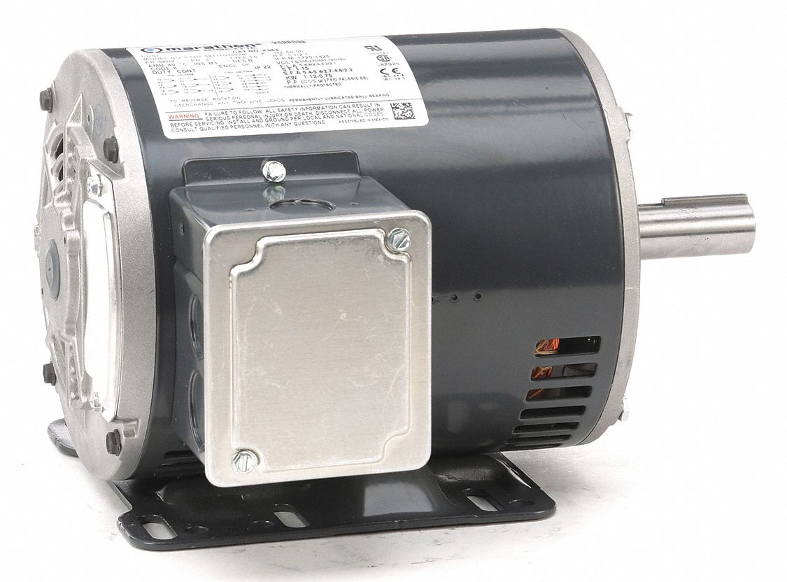 MARATHON MOTORS, Open Drip Proof, Rigid Base Mount, General Purpose ...
