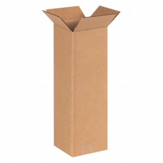 25, PK, Tall Corrugated Boxes,6"x6"x18",PK25 - 44YF56|6618 - Grainger