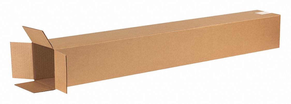 Tall Corrugated Boxes,6"x6"x48",PK25 - Grainger