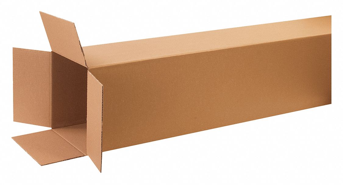 10, PK, Tall Corrugated Boxes,12"x12"x72",PK10 - 44YF89|121272 - Grainger