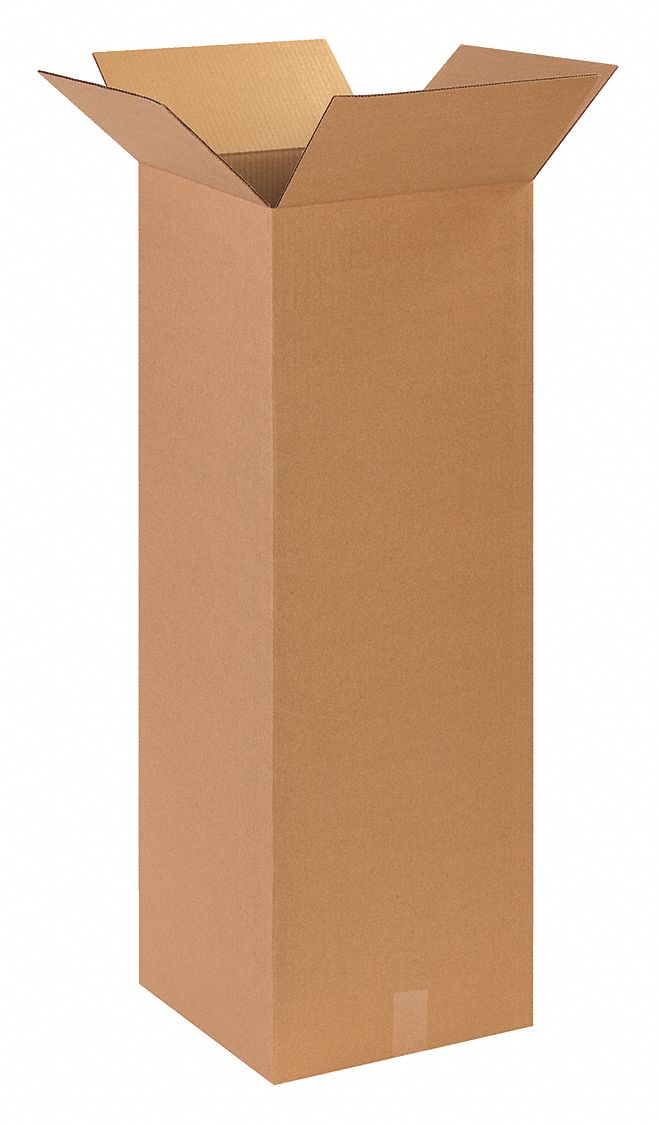 Tall Corrugated Boxes,14"x14"x40",PK15 - Grainger