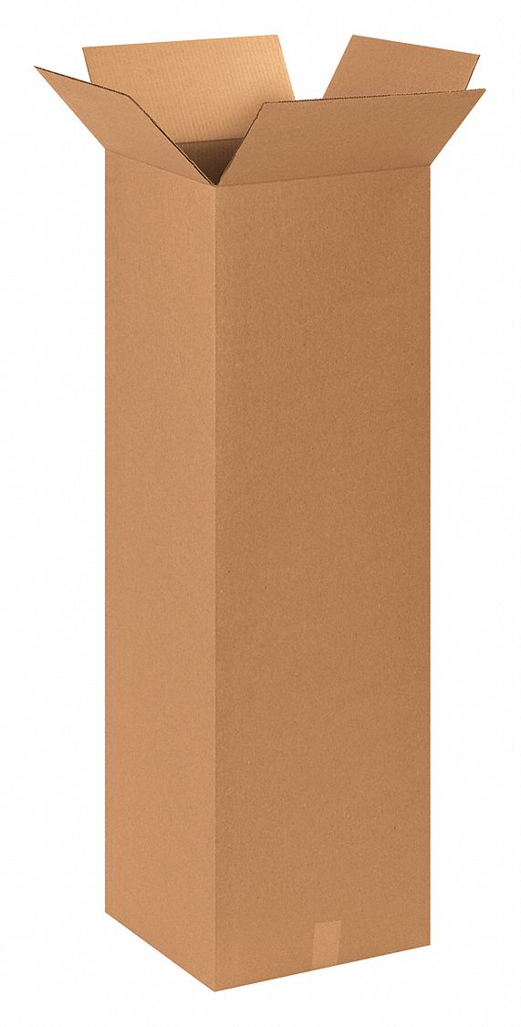 10, PK, Tall Corrugated Boxes,15"x15"x48",PK10 - 44YF97|151548 - Grainger