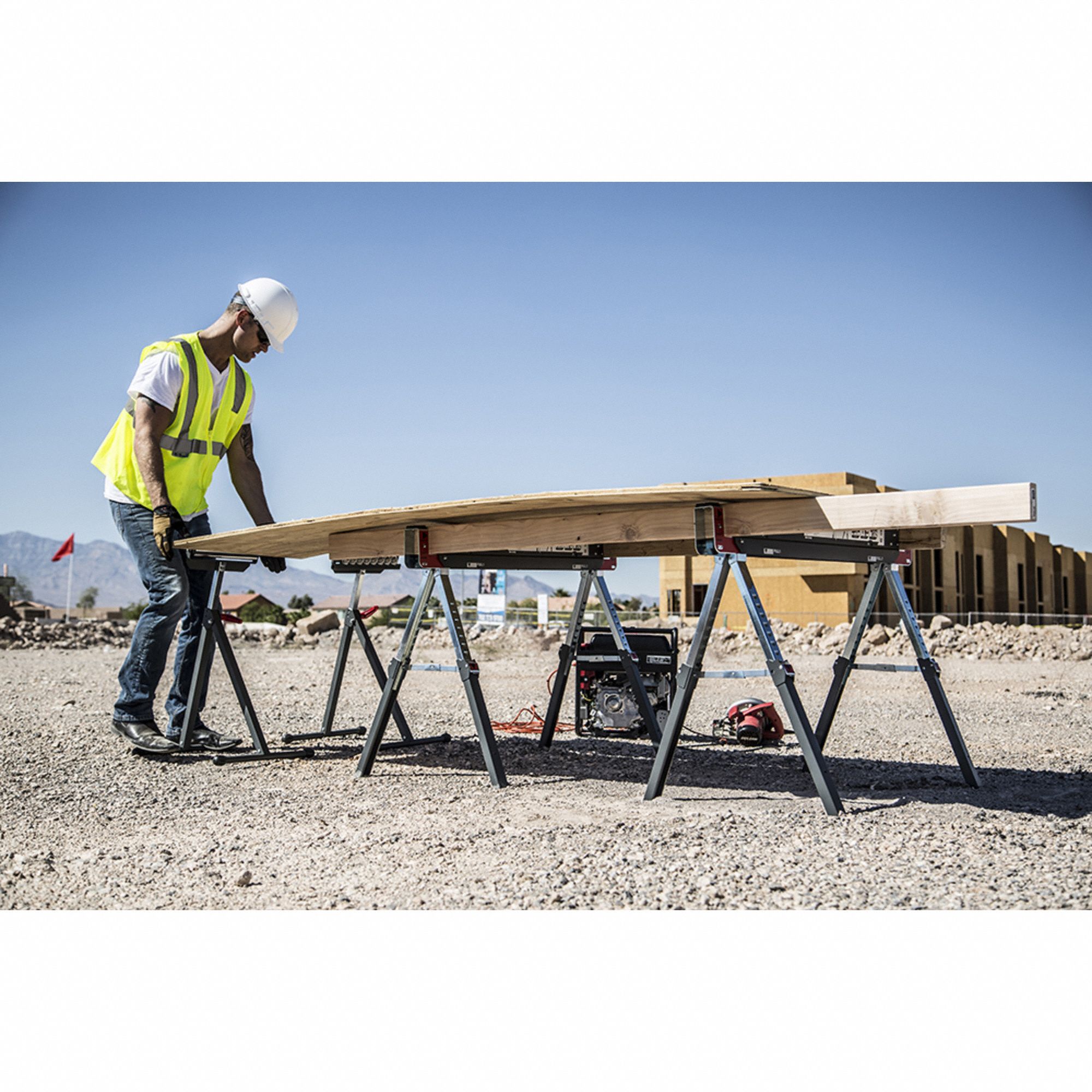 PROTOCOL Convertible Material Support Stand: 11 1/2 in Roller Wd, 28 in ...