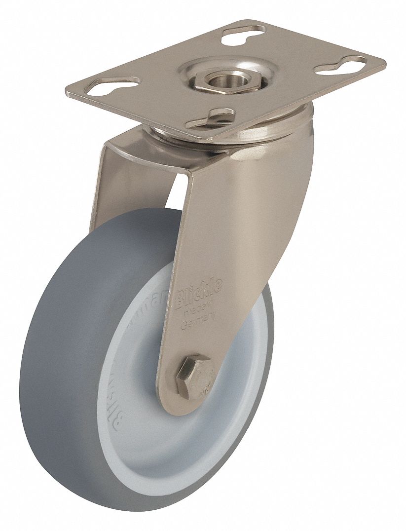 GRAINGER APPROVED LKPXA-TPA 126G Plate Caster,Swivel,Rubber,6 5/8"H ...