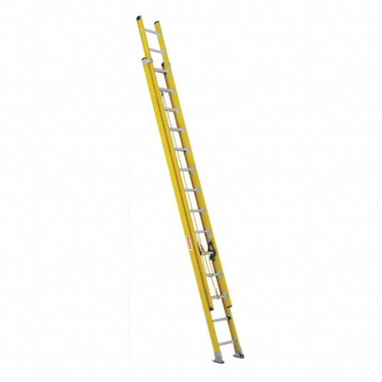 WESTWARD, 28 ft Ladder Size, Fiberglass, Extension Ladder - 44YY17 ...