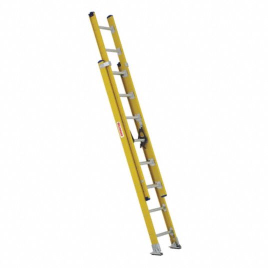 WESTWARD, 16 ft Ladder Size, Fiberglass, Extension Ladder - 44YY20 ...