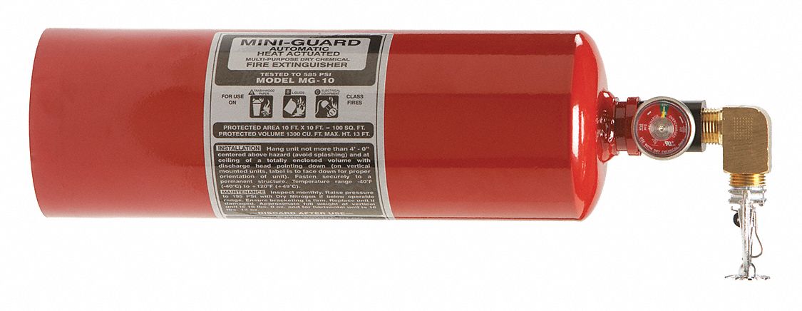 BUCKEYE Extintor Automático Fijo,ABC,10 lb. - Extinguidores Automáticos ...