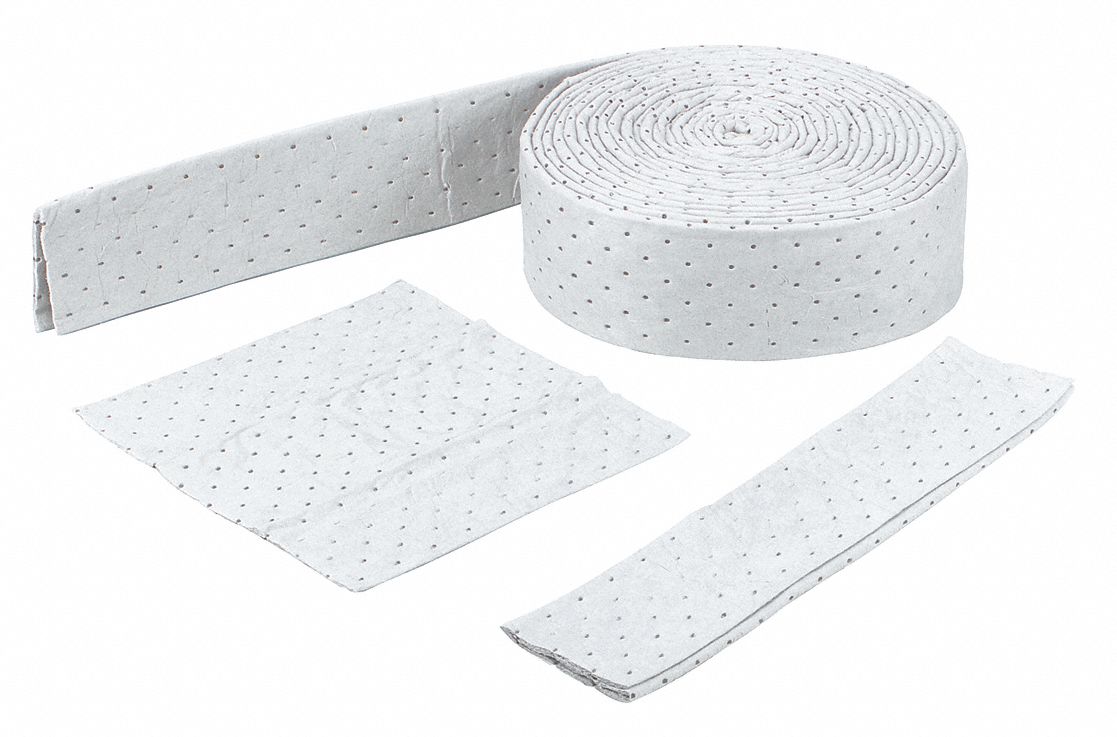 OIL-DRI, 600 in x 15 in Pad Size (L x W), Polypropylene, Sorbent Roll ...