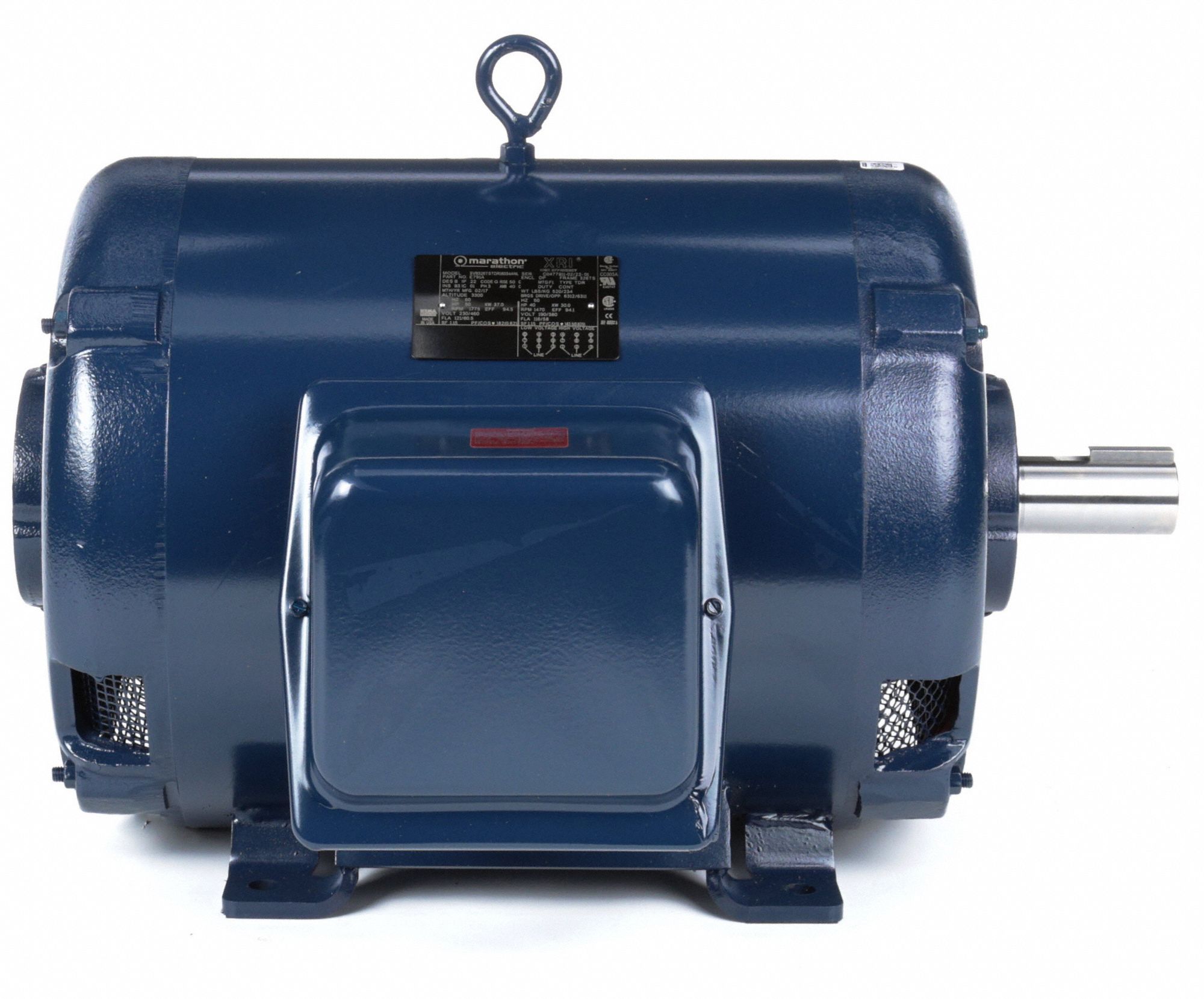 MARATHON MOTORS General Purpose Motor, 50 HP, 3-Phase, Nameplate RPM ...
